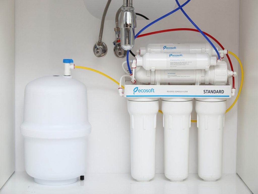 Ecosoft Standard 6 Stage Unpumped Reverse Osmosis - One Eight Filtration Dynamics.