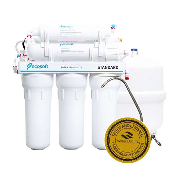 Ecosoft 6 Stage Pumped Reverse Osmosis System - One Eight Filtration Dynamics